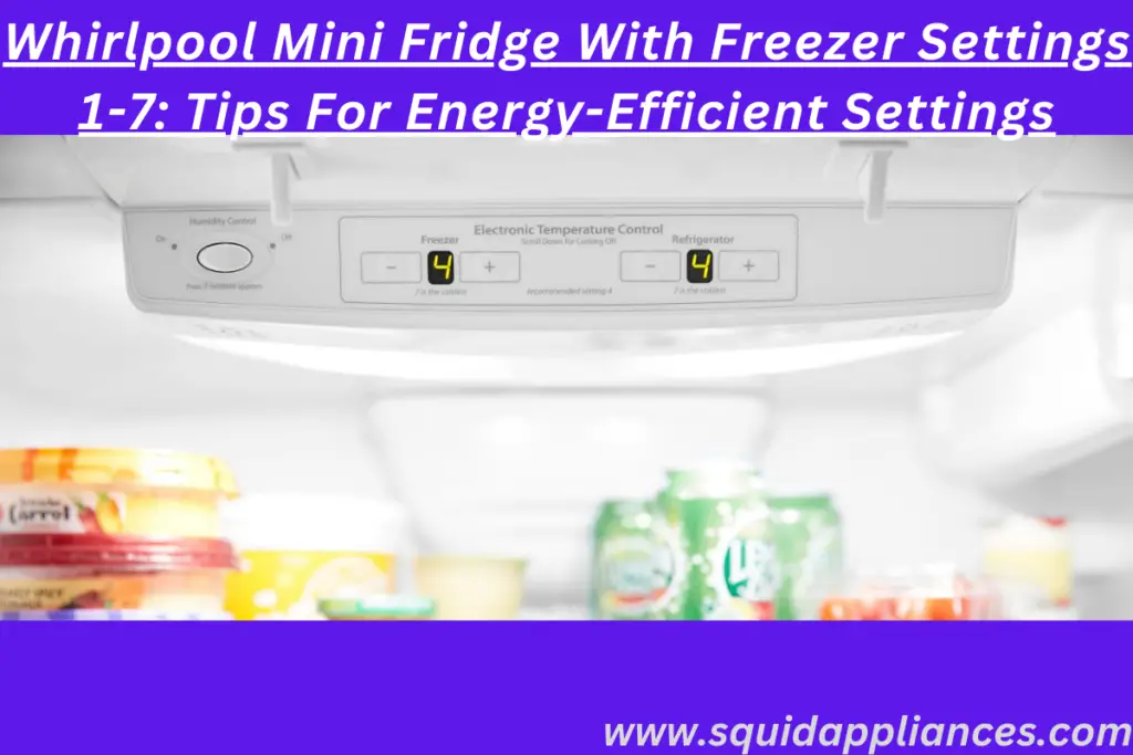 Whirlpool Mini Fridge With Freezer Settings 1-7: Tips For Energy ...