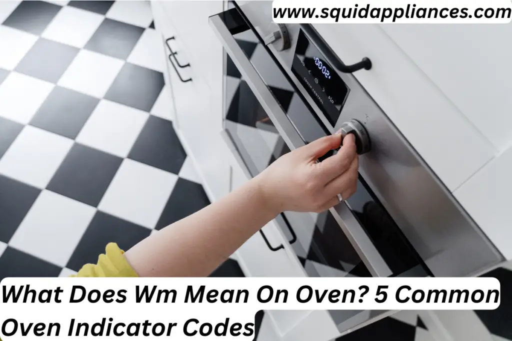 What Does Wm Mean On Oven? 5 Common Oven Indicator Codes - SquidAppliances